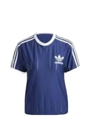 Adidas Adicolor 3-stripes Pinstripe T-shirt - Navy/white