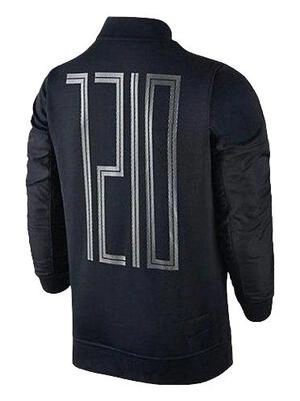 JORDAN Air Numeric Pattern Casual Sports Jacket - Black