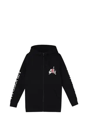 JORDAN Zip Up Hoodie Jacket - Black