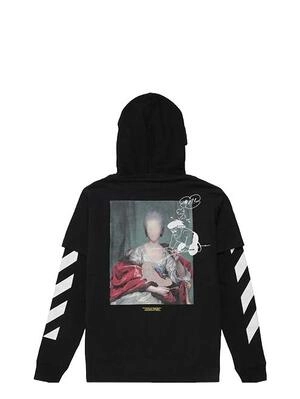 Off-White Diag Mariana Layered Hoodie - Black