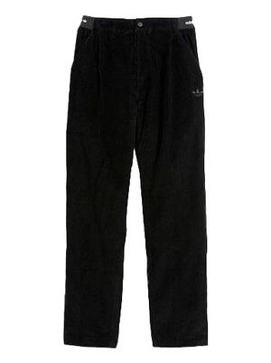 Adidas Corduroy Straight Sports Trousers - Black