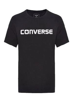CONVERSE Pure Cotton Alphabet Short Sleeve - Black