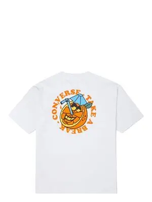 CONVERSE Graphic Print Loose Fit T-shirt - White