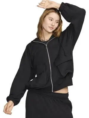 Nike Oversized French Terry Hoodie - Black/anthracite