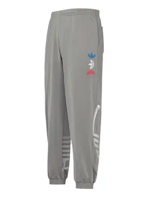 Adidas Originals Metallic Track Pants Logo Sports Pants Gray - Grey