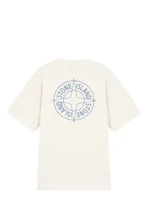 Stone Island Outline Compass Regular Fit T-shirt - Ivory