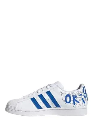 Adidas Originals Superstar Sneakers - White/blue