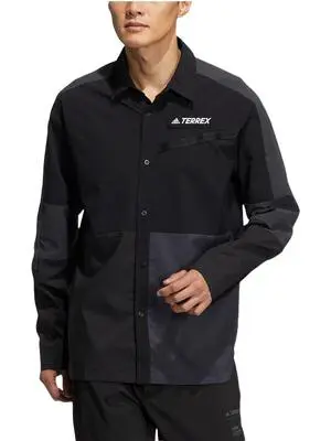 Adidas Cargo Casual Breathable Long Sleeves Shirt Black - Multi-color