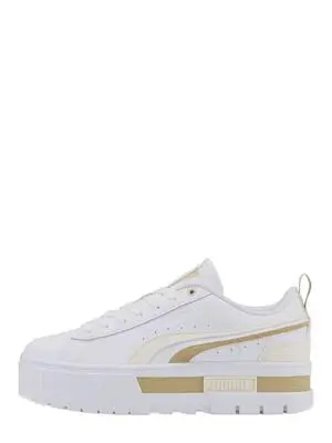 PUMA Mayze Fs Interest Low Top Sneakers - White/brown
