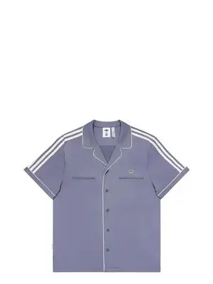 Adidas X Clot Bowling Shirt - Purple/white