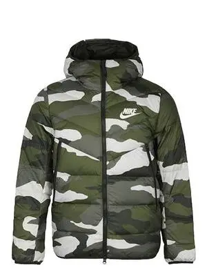 Nike Down Windrunner Hooded Jacket - Green