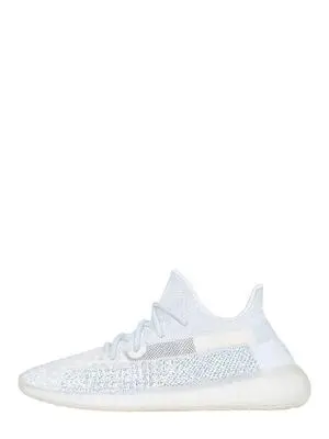 Adidas Yeezy Boost 350 V2 Reflective Sneakers - Cloud White