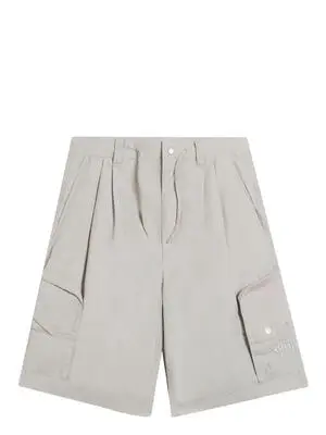 LI-NING Embroidered Logo Cargo Shorts - Grey
