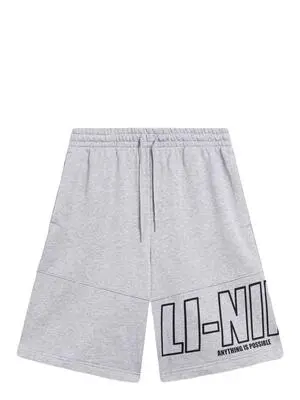 LI-NING Anything Is Possible Graphic Shorts - Grey/black
