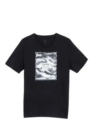 PUMA Box Logo Camo Lifestyle T-shirt - Black