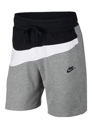 Nike Colorblocked Logo Sports Shorts - Grey