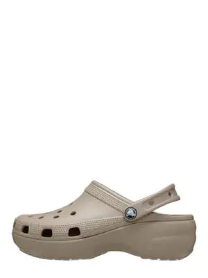 CROCS Classic Platform Clog - Taupe