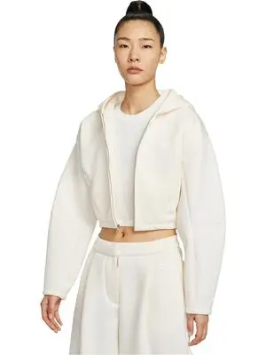 Nike Nike Oversized Zip-Up Cropped Jacket Pale Ivory/sail