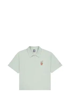 NEW BALANCE Potted Plant Graphic Polo Shirt - Light Blue