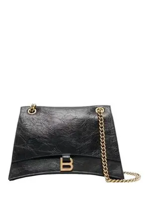 Balenciaga Crush Medium Chain Bag - Black