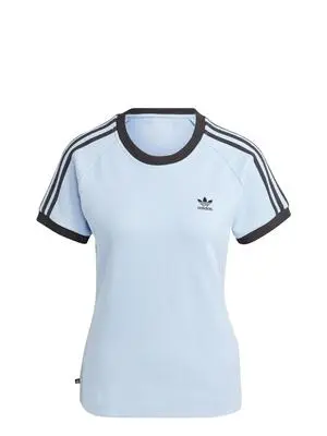 Adidas 3-stripes Slim T-shirt - Blue/black