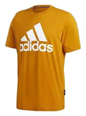 Adidas Mh Bos Tee Letter Short-sleeve Tee - Gold
