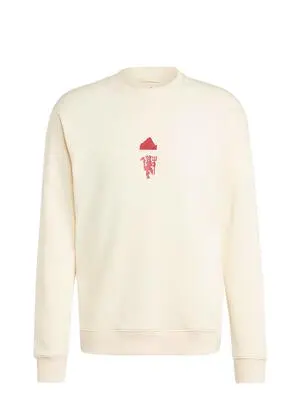 Adidas Manchester United Lfstlr Sweatshirt - White