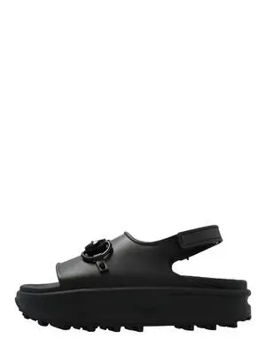 Gucci Interlocking G Platform Sandal - Black