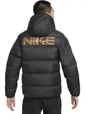 Nike Windrunner Storm-fit Hooded Down Jacket - Black