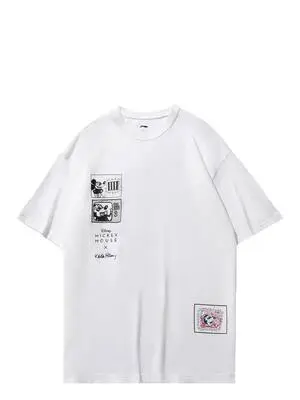 LI-NING X Disney Mickey X Keith Haring Tee 'white Black - White/black