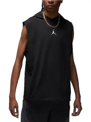 JORDAN Air Dri-fit Sport Fleece Sleeveless Hoodie - Black