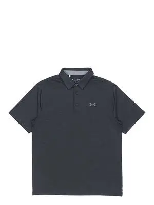Under Armour Playoff Golf Sports Thin And Light Breathable Loose Short Sleeve Polo Shirt - Black