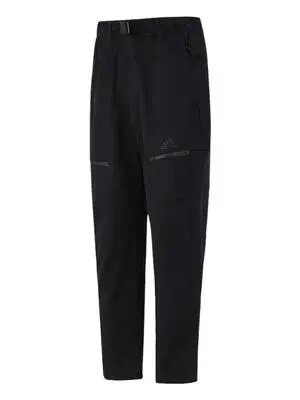 Adidas Athleisure Casual Sports Running Training Woven Long Pants/trousers - Black