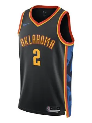 Nike Nba Shai Gilgeous-alexander Oklahoma City Thunder 2024/25 City Edition Jersey #2 - Black