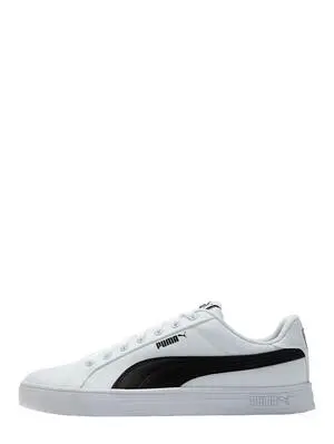 PUMA Smash Vulc Retro Casual Skateboarding Shoes - White/black