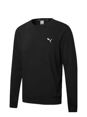 PUMA Embroidered Logo Pullover - Black