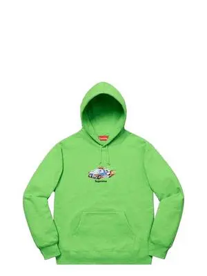 Supreme Fw19 Week 5 Cop Car Hooded Sweatshirt - Green
