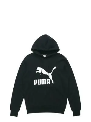 PUMA Classics Printing Drawstring Hoodie - Black