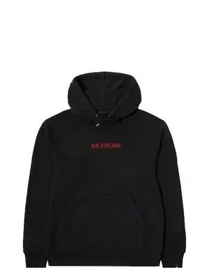 JORDAN Air Logo Embroidered Sports Hoodie - Black