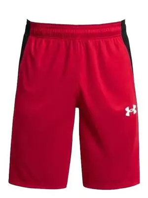 Under Armour Baseline 10 Inch Shorts - Red/black