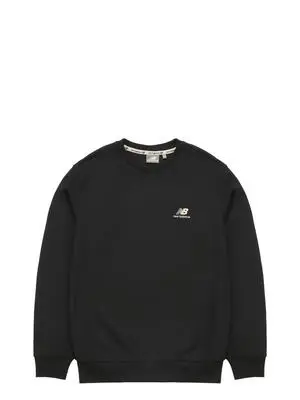 NEW BALANCE Crewneck Long Sleeve Pullover - Black