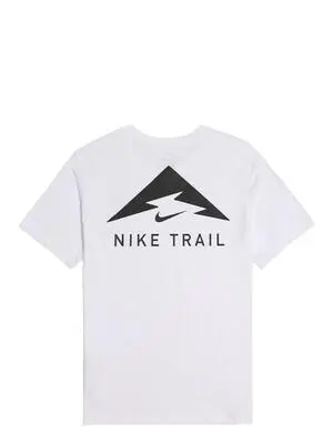 Nike Trail Graphic Print Short Sleeve Tee - White