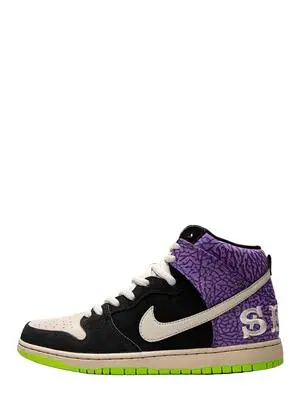 Nike Dunk High Premium 'send Help 2' Sneakers - Black/mortar-dark Raspberry