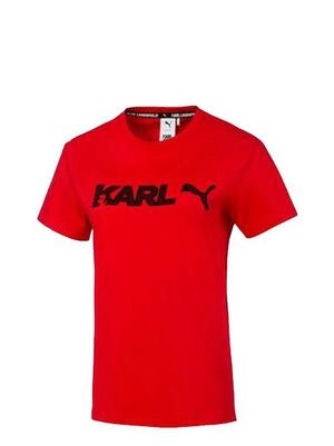 PUMA X Karl Lagerfeld Fendi Crossover Short Sleeve T-shirt - Red