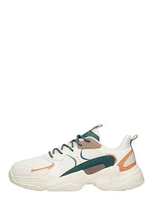 ANTA Retro Chunky Dad Sneakers - White/green/orange