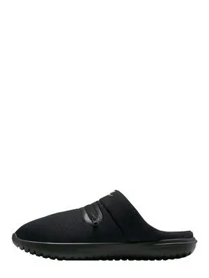 Nike Burrow Zip Up Slip On Casual Slippers - Black