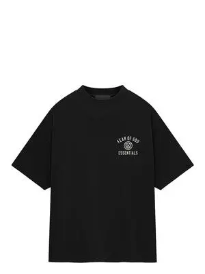 Fear Of God Fear Of God Essentials Ss25 T-shirt 'college Print Black' Black