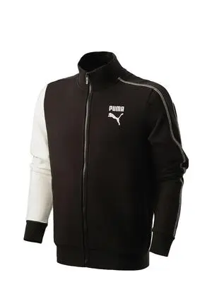 PUMA T7 Contrasting Colors Stand Collar Jacket - Default Color