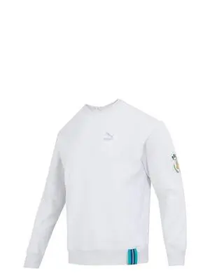PUMA Team Badge Crew Sweater - Grey