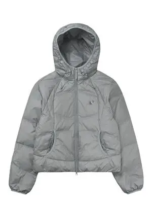 NEW BALANCE Lightweight Hooded Down Jacket - Silver